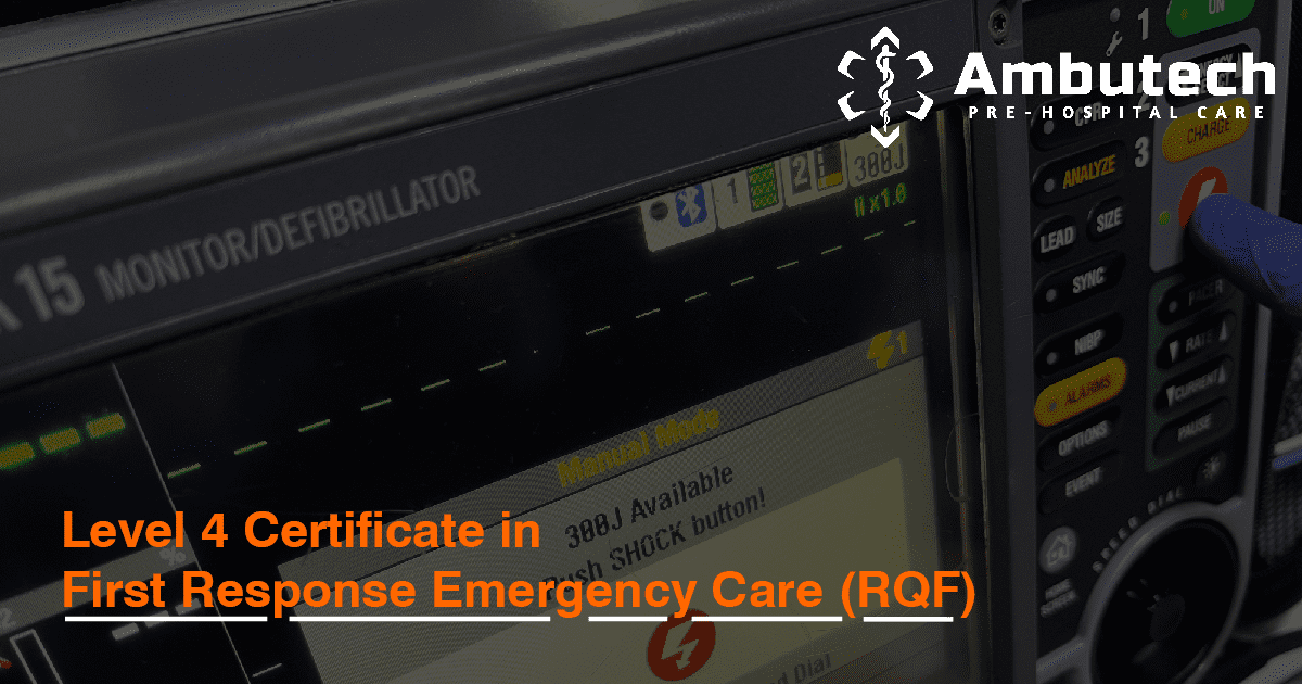 Level 4 First Response Emergency Care (FREC 4) - Manchester